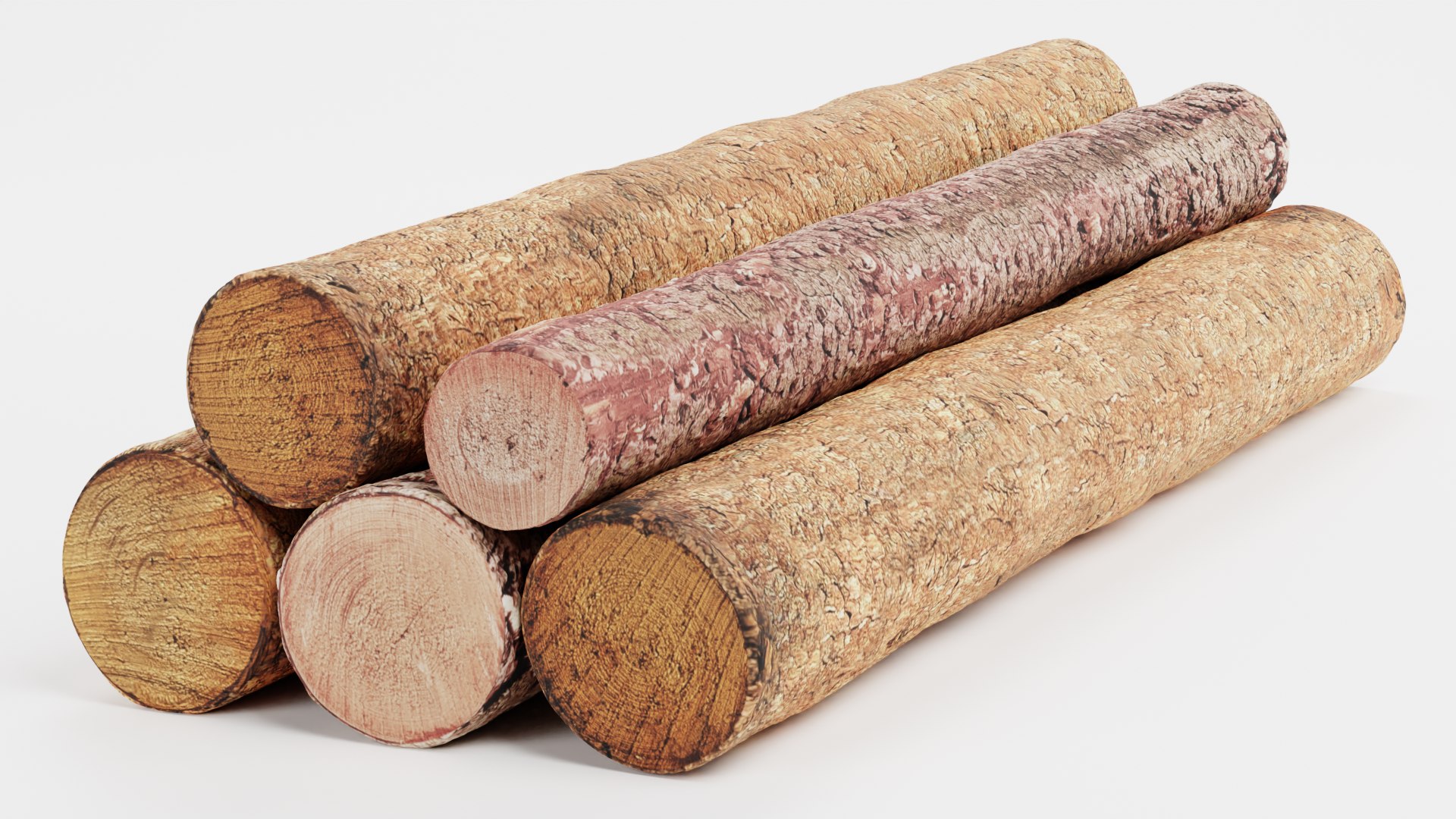 Tree Logs 2 3D - TurboSquid 1875498