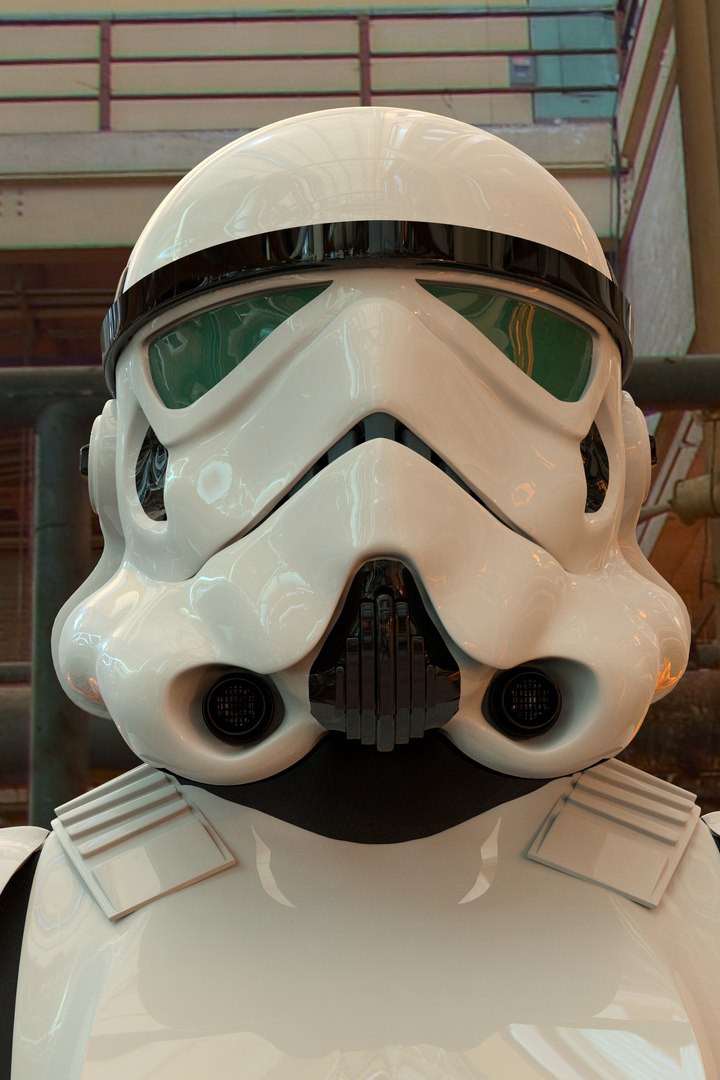 3d Rigged Storm Trooper Model