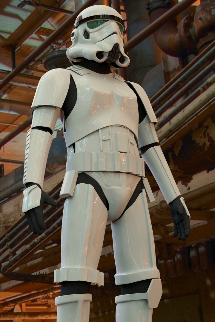 3d Rigged Storm Trooper Model