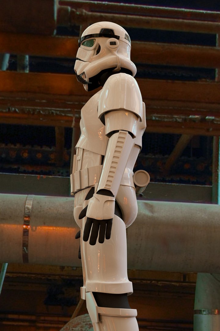 3d Rigged Storm Trooper Model