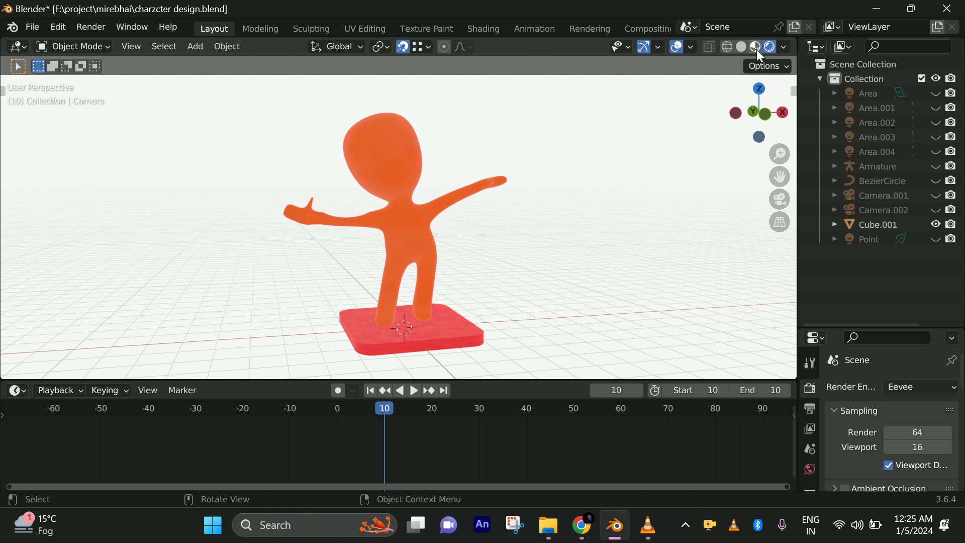 3D Model Clay Cartoon Character - TurboSquid 2172516