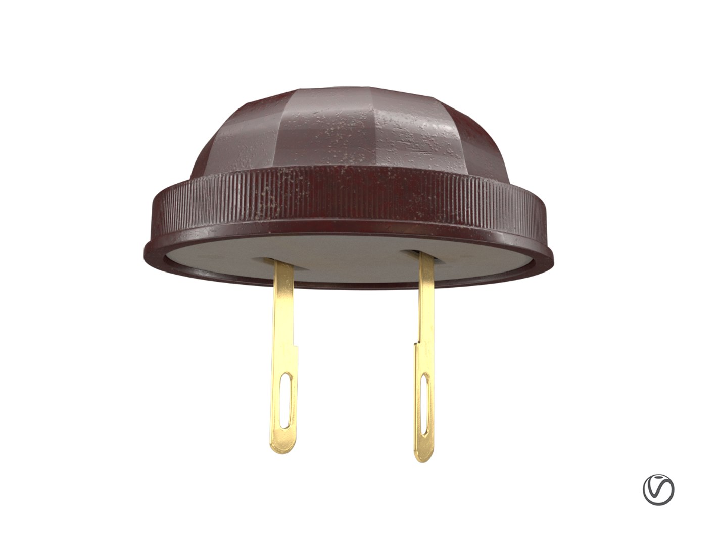 3D Vintage 1930 Bakelite Power Plug Model - TurboSquid 1579170