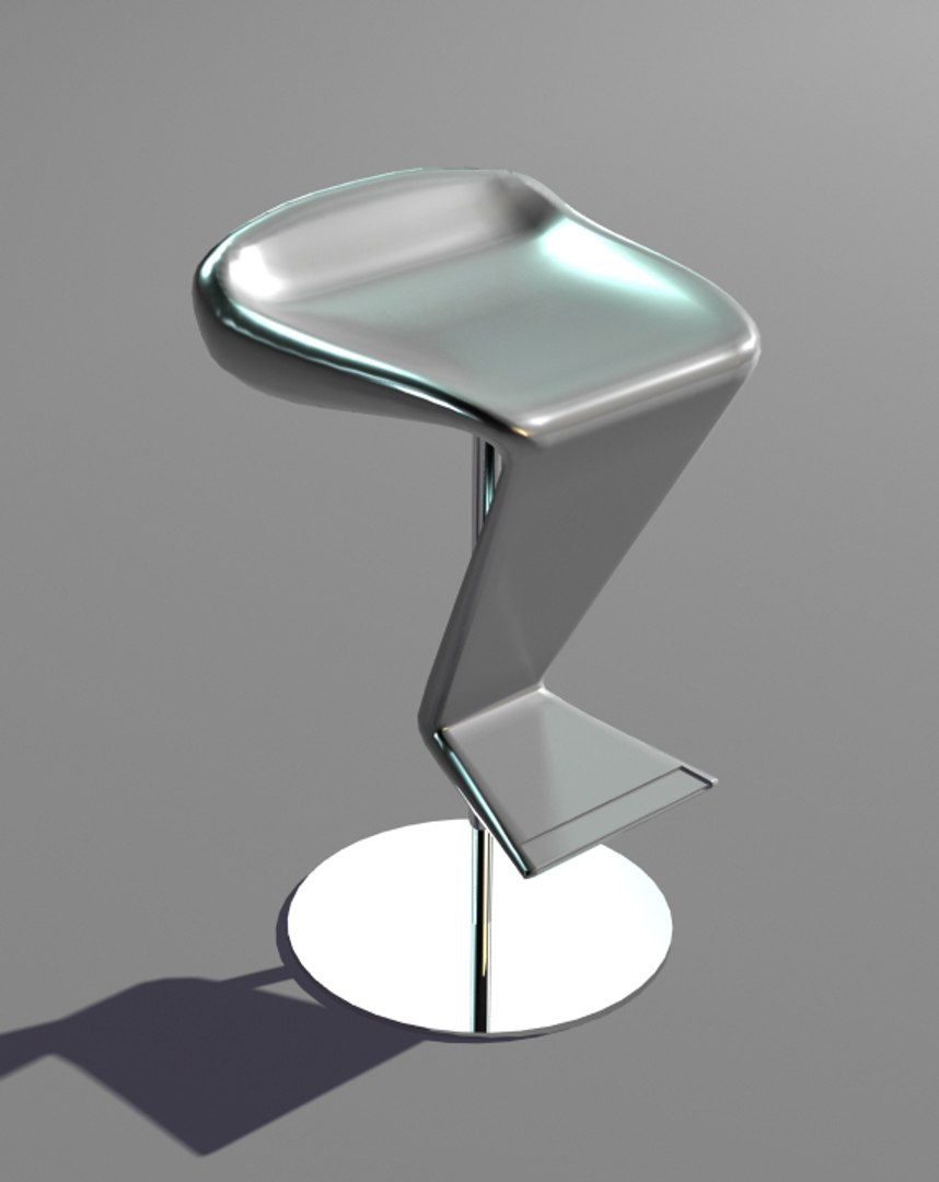 3dsmax Zed Bar Stool