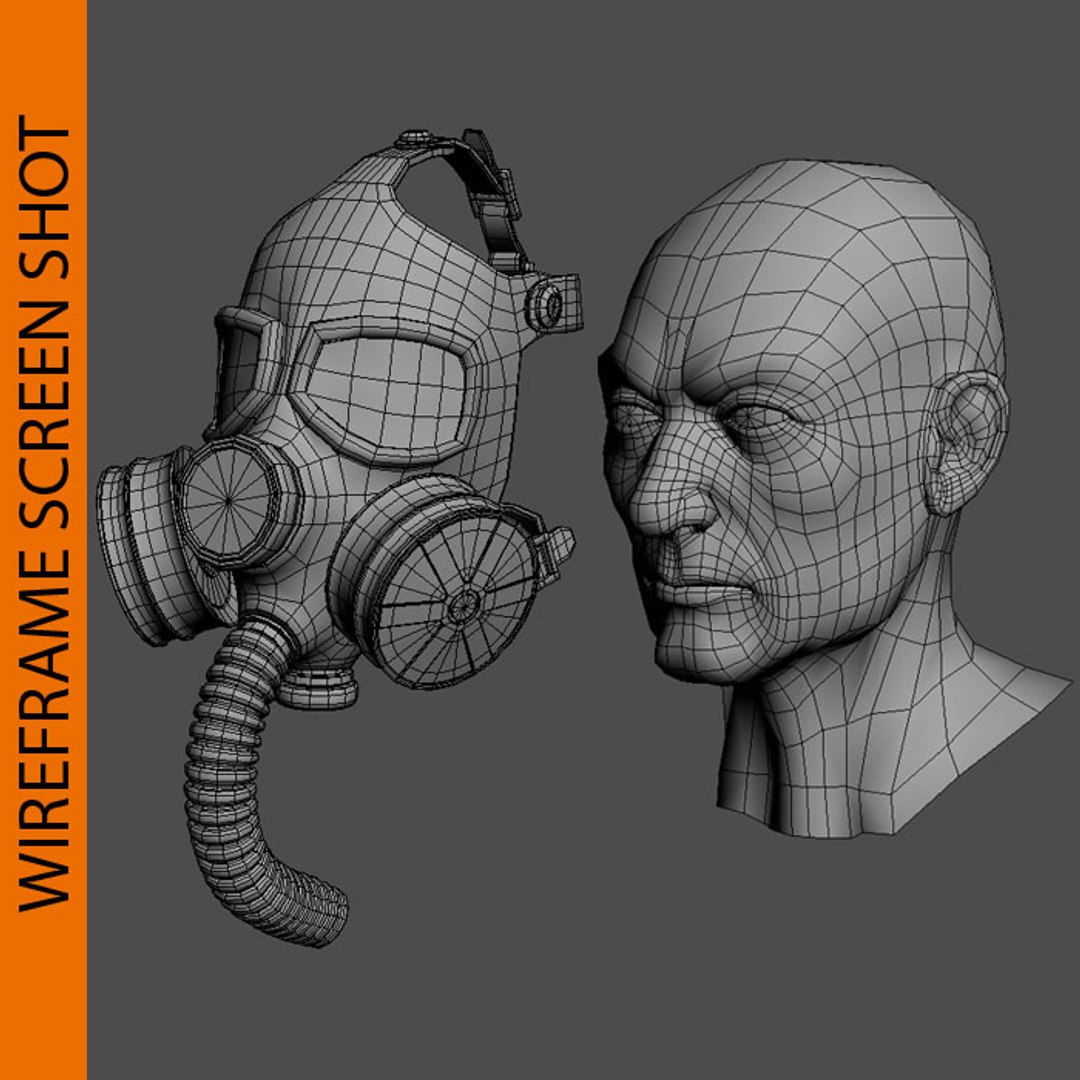 Gas Mask Head 3d Model