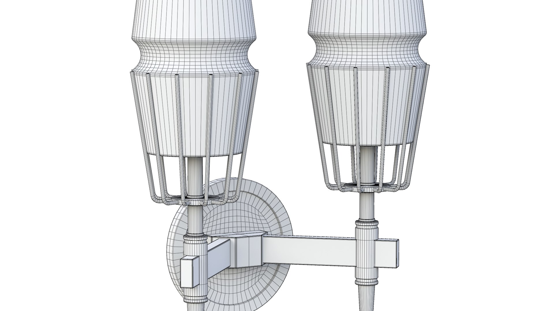 Nordic Brass Wall Lamp 3D model - TurboSquid 2124570