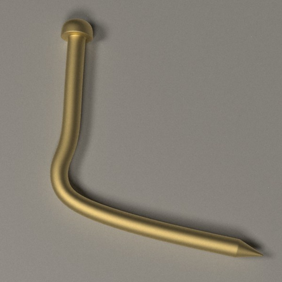 bended nail 3d model