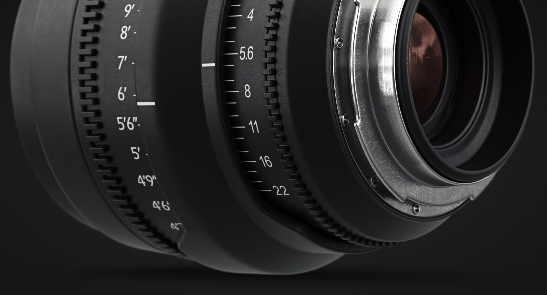 3d camera lens red epic model