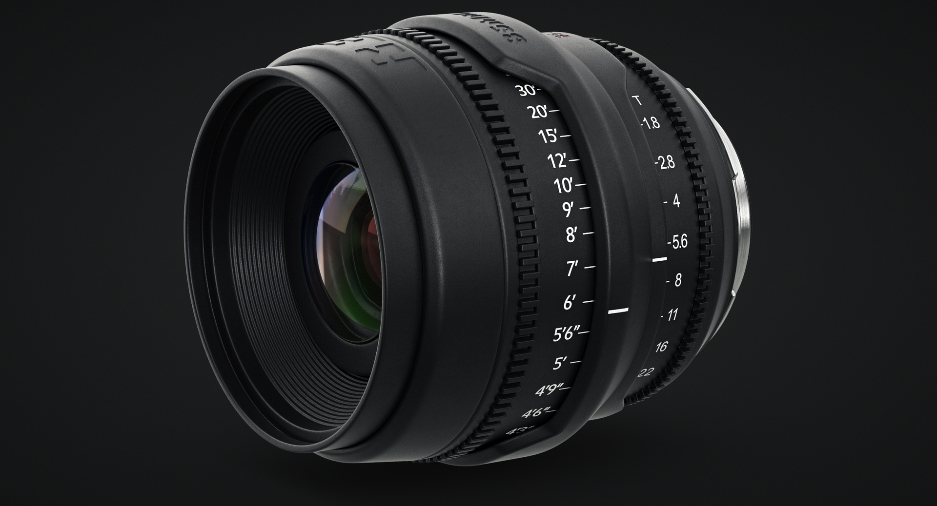 3d camera lens red epic model