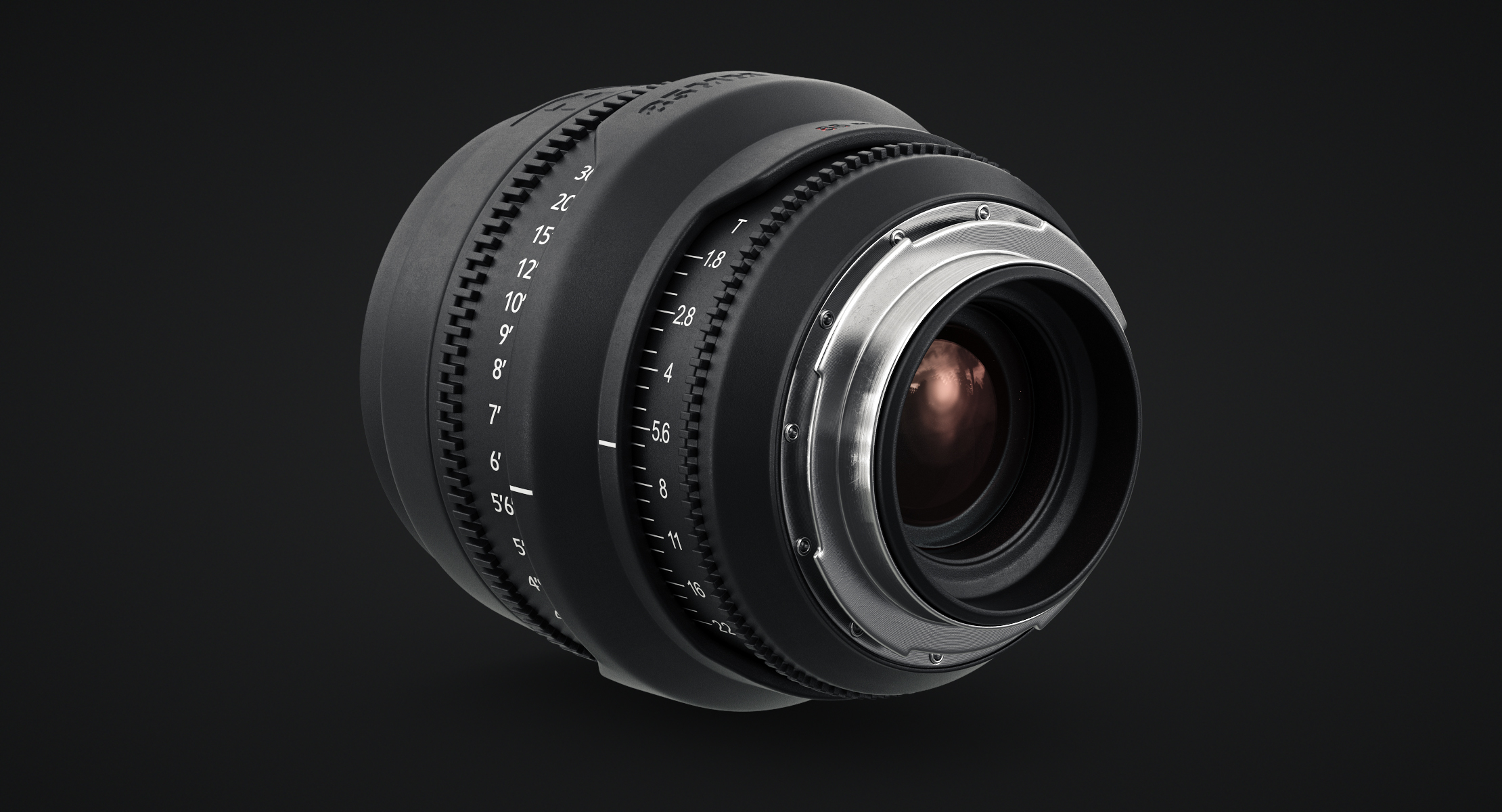 3d camera lens red epic model