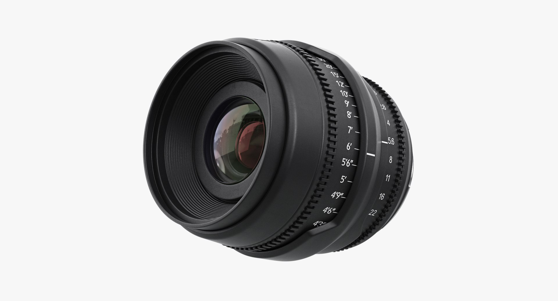 3d camera lens red epic model