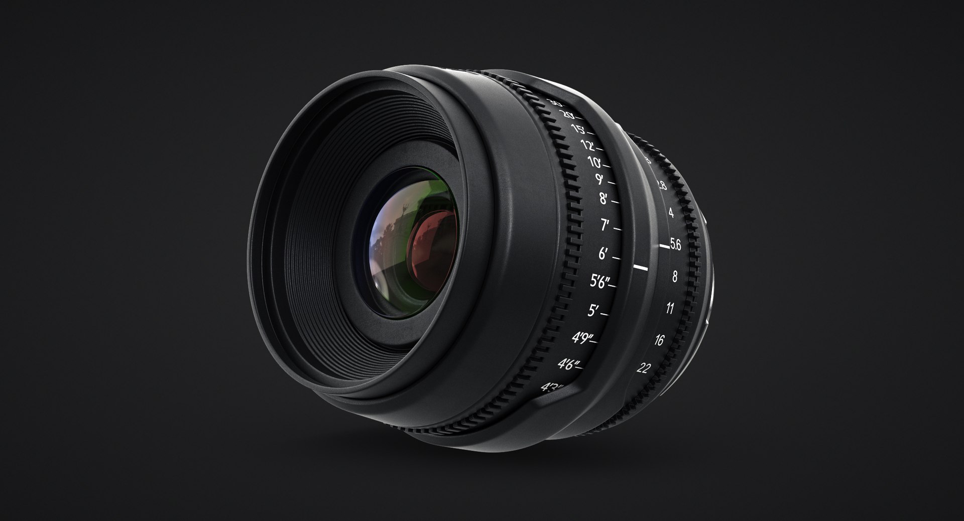 3d camera lens red epic model