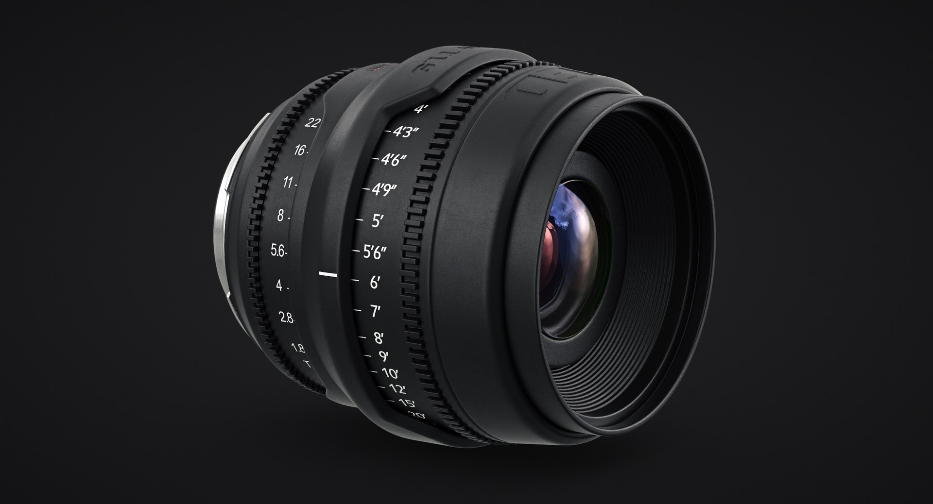 3d camera lens red epic model