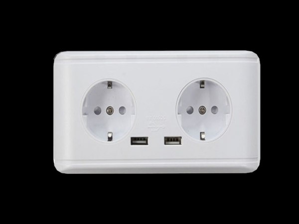 australian power outlet 3d model