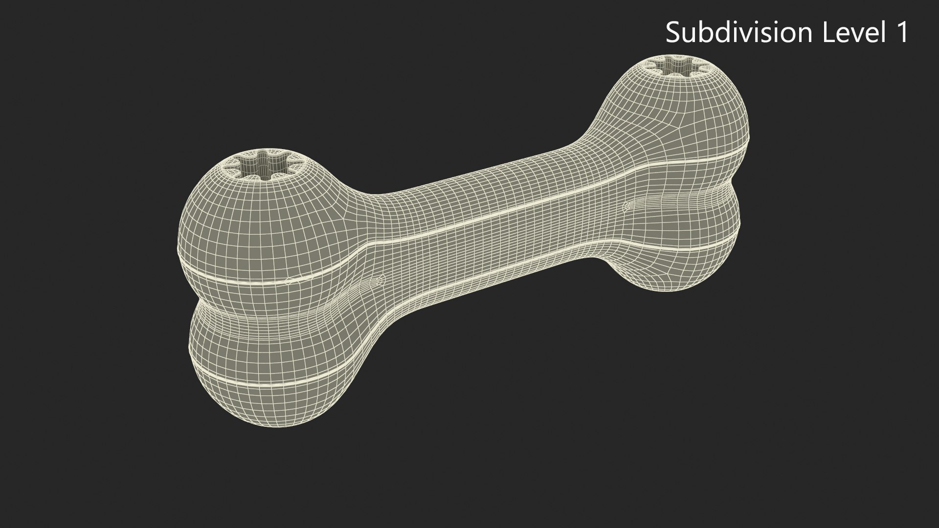 Bone Dog Toy Black 3D model - TurboSquid 1927508