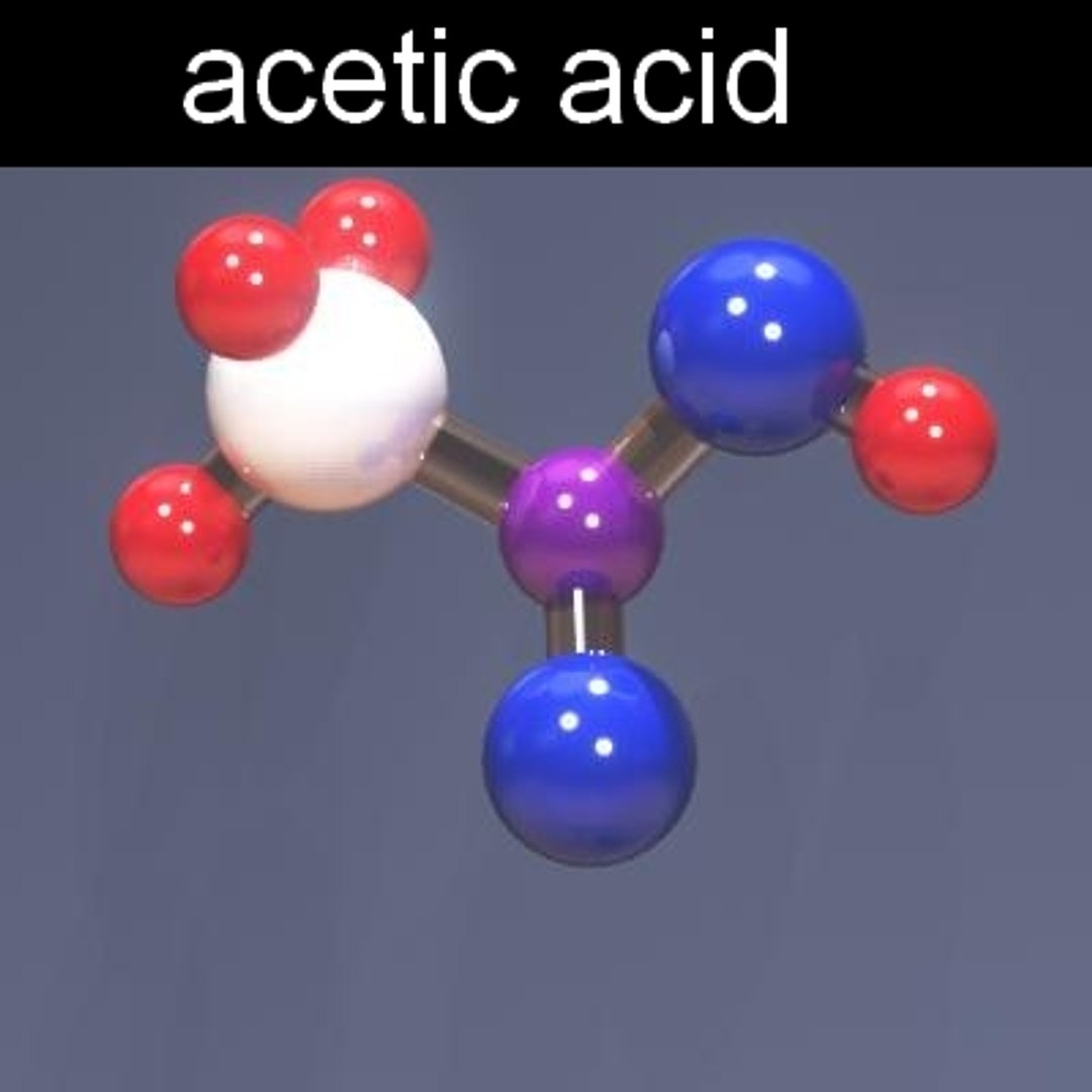 Acetic Acid 3d Model