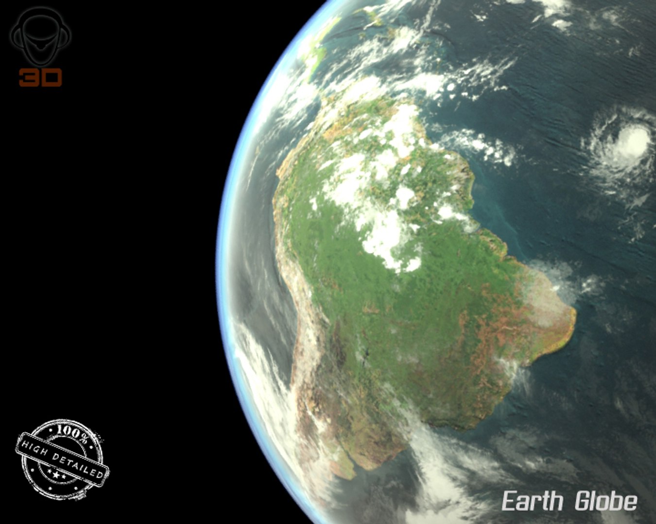 Earth Modeled Mapped 3d 3ds