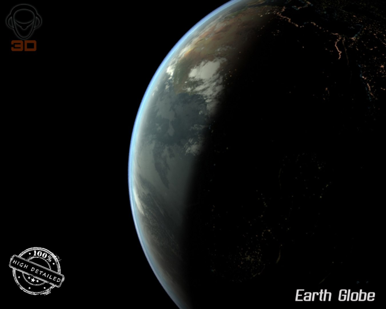 Earth Modeled Mapped 3d 3ds