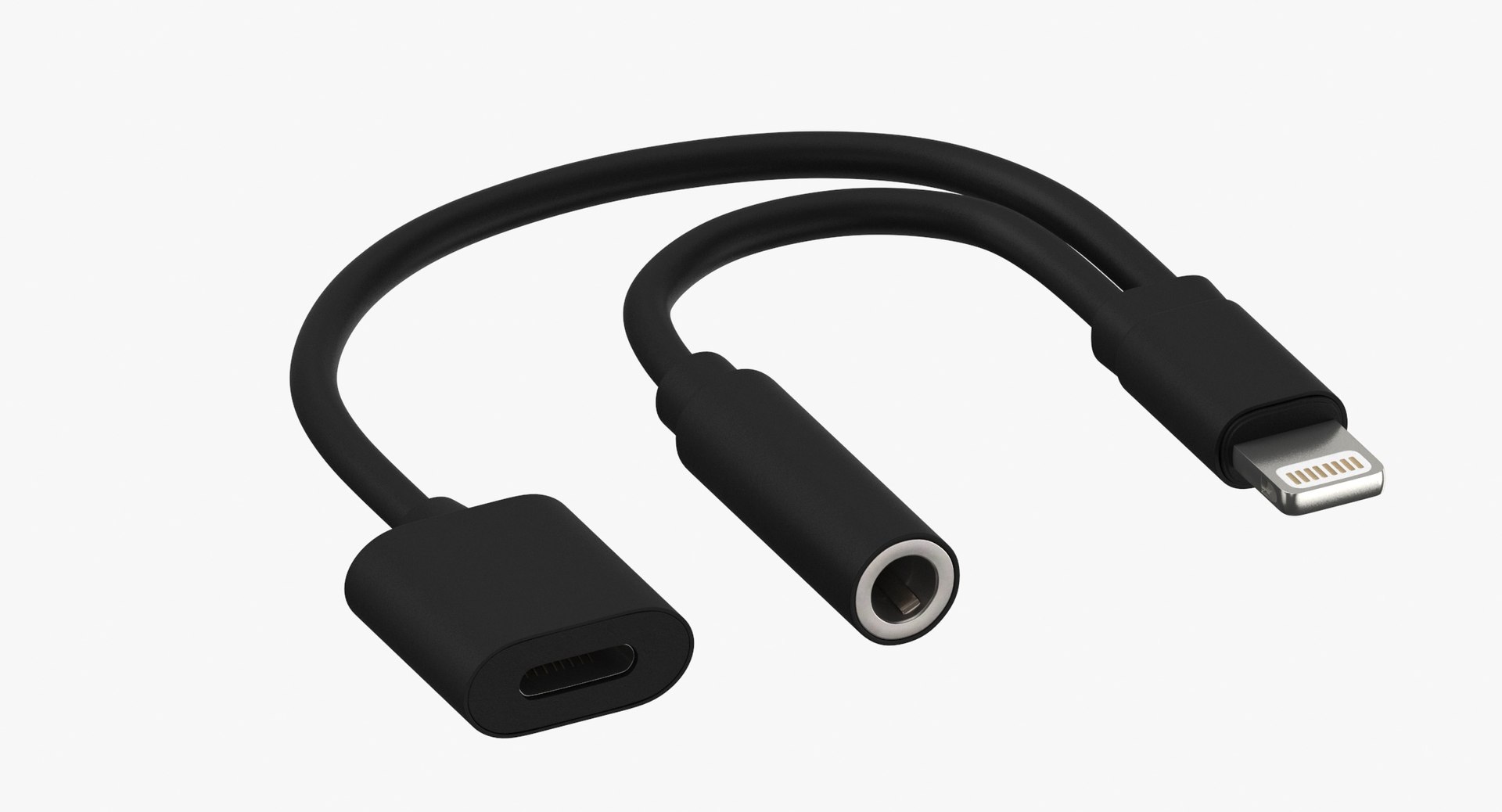 3D Model Lightning Jack Aux Adapter - TurboSquid 1504107