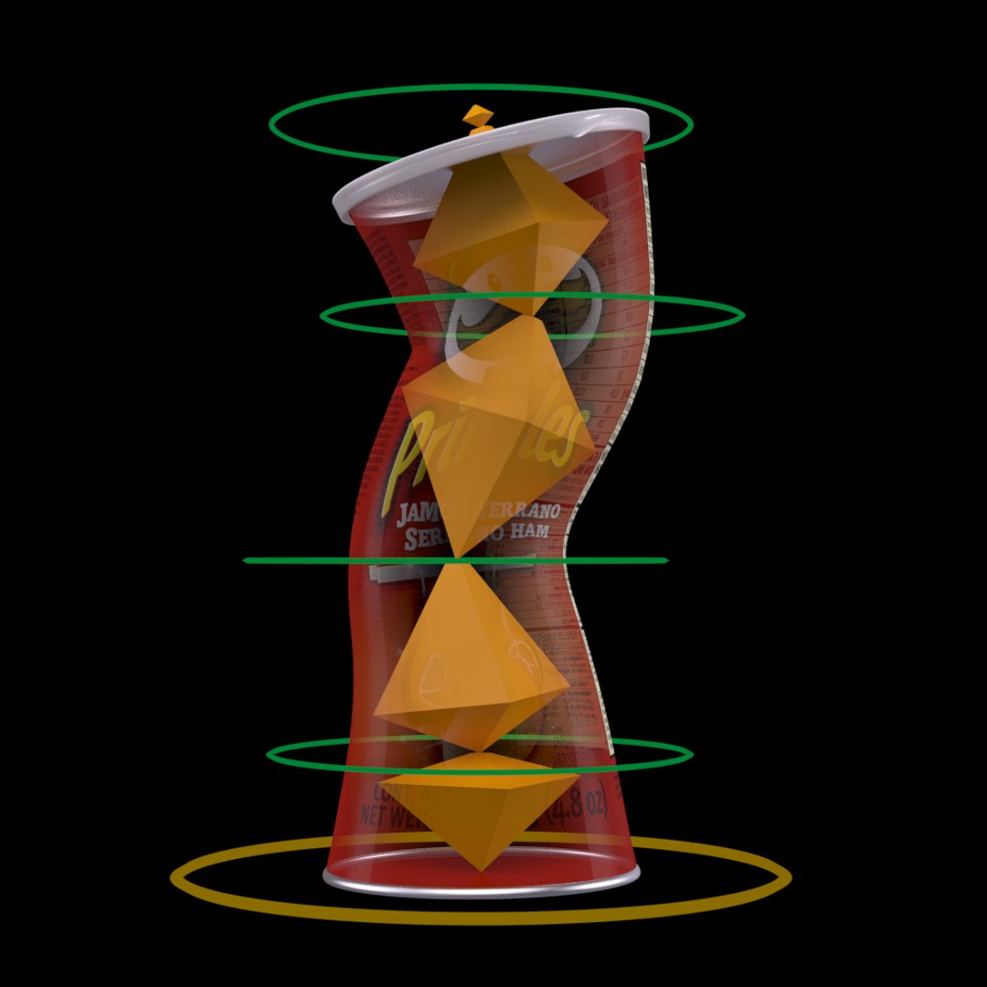 3d Model Pringles Jamon Serrano Rigged