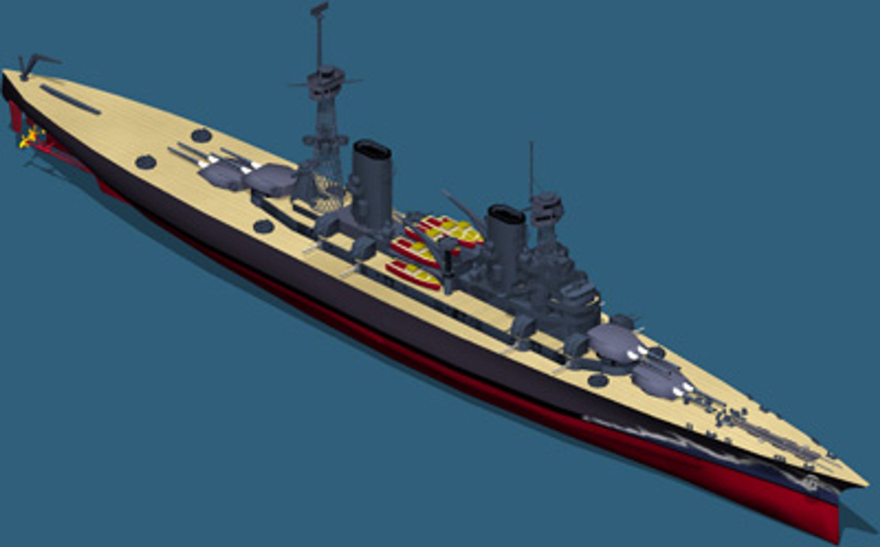 Lexington Battlecruiser 3d 3ds