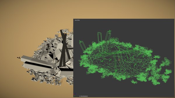 Debris trash rubble 3D model - TurboSquid 1671293