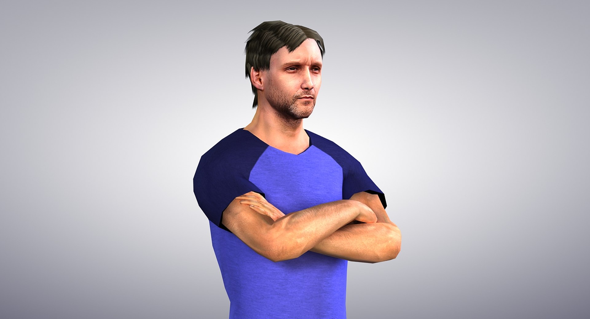 3D Sportsman Character Rig Man - TurboSquid 1295517