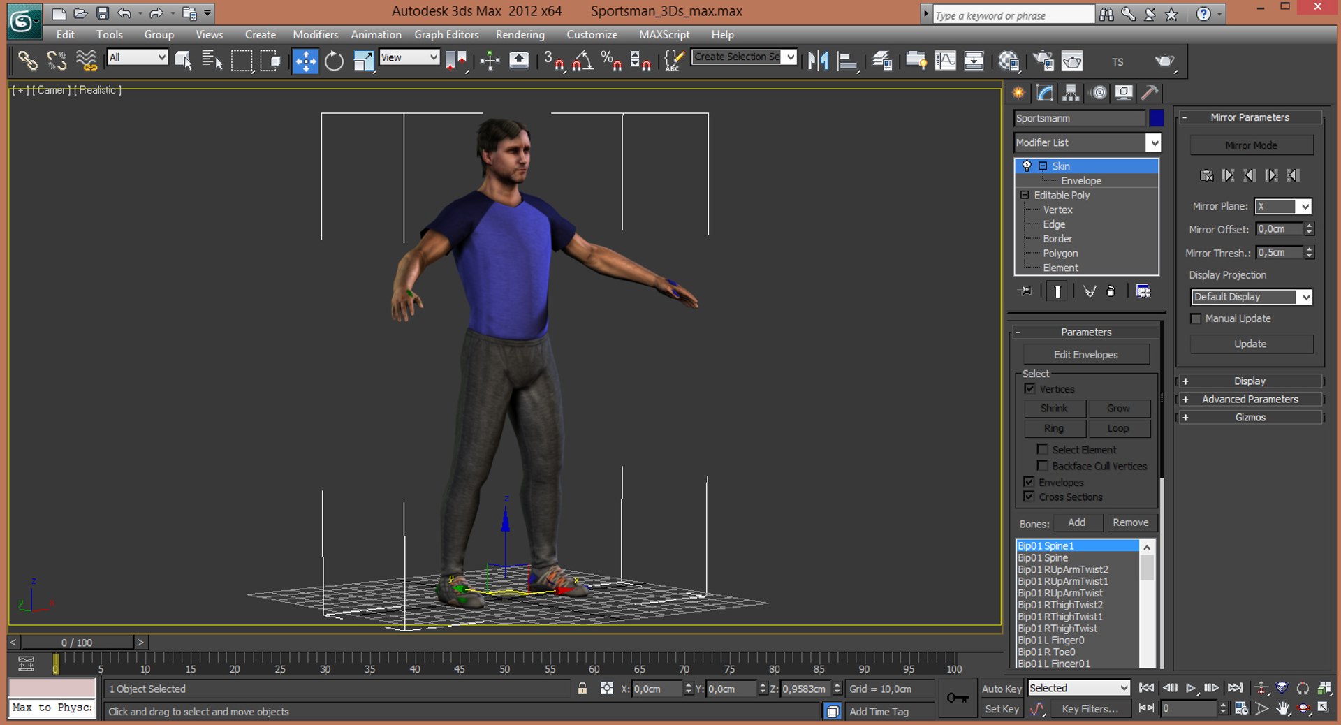 3D sportsman character rig man - TurboSquid 1295517