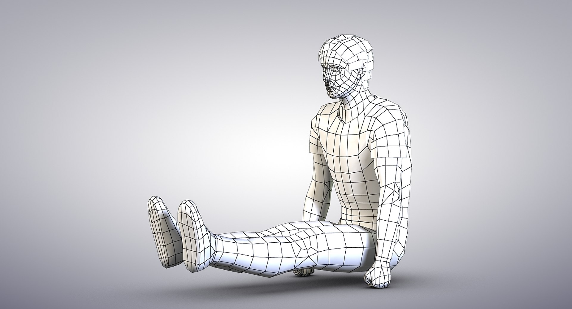 3D sportsman character rig man - TurboSquid 1295517