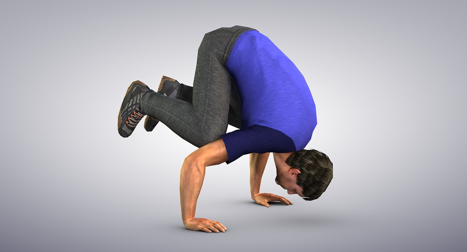 3D sportsman character rig man - TurboSquid 1295517