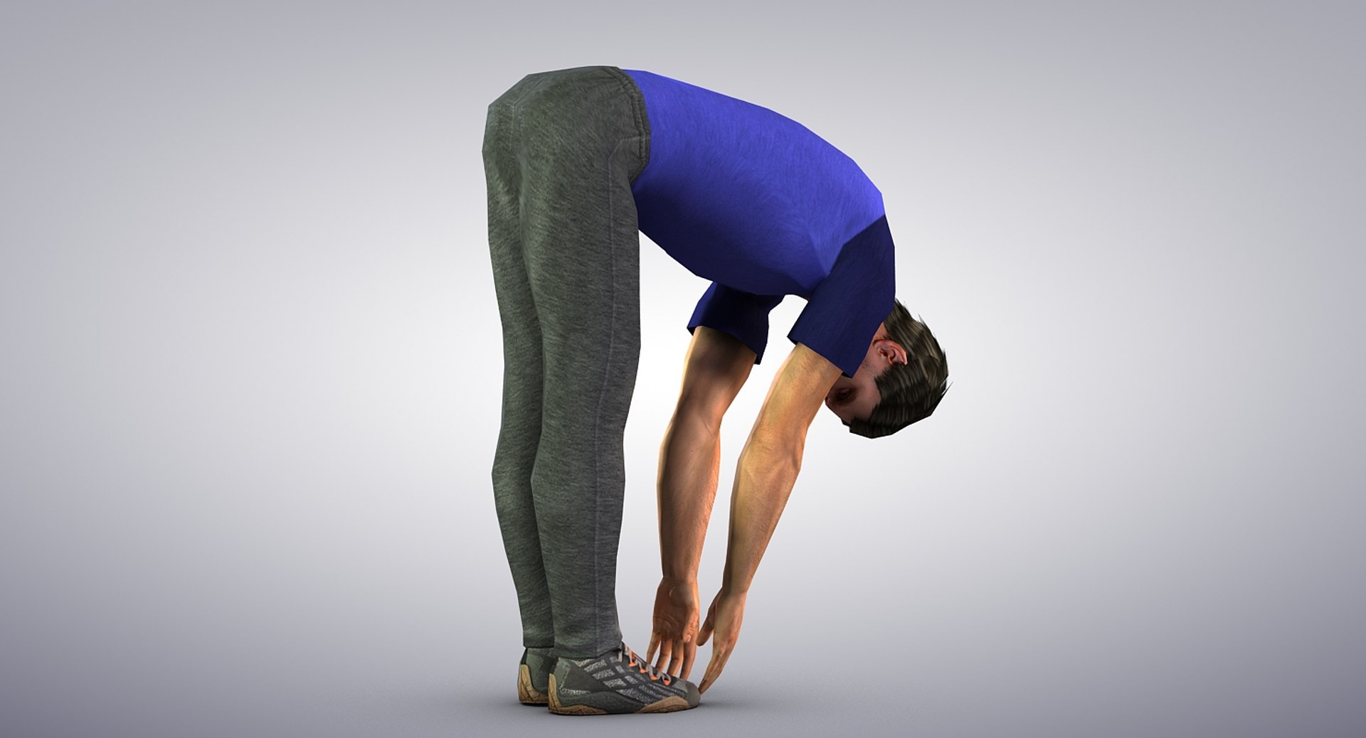 3D sportsman character rig man - TurboSquid 1295517