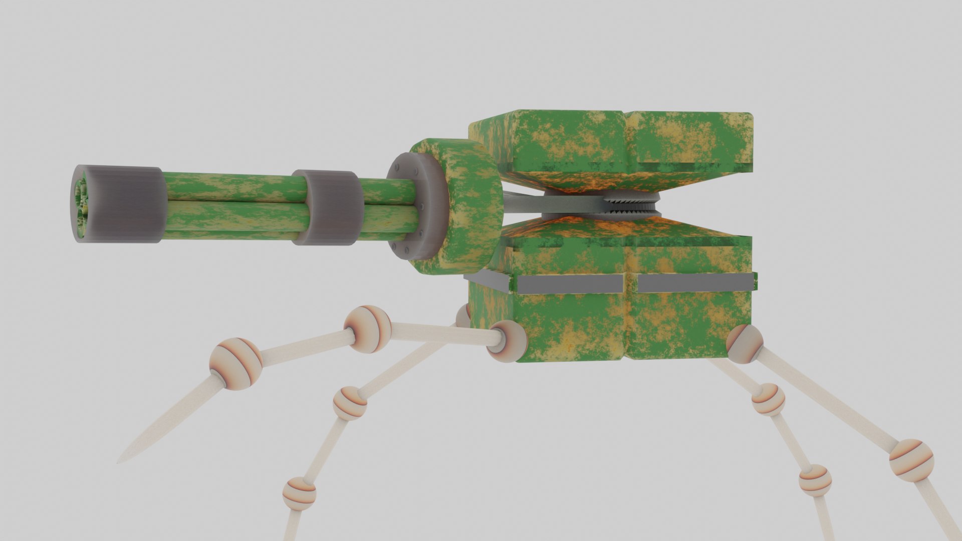 3D Model Green Spider Robot - TurboSquid 1906699