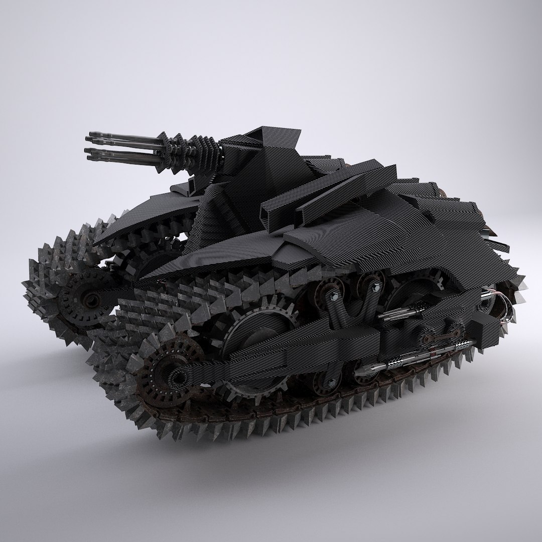 Futuristic Tank 3d Model