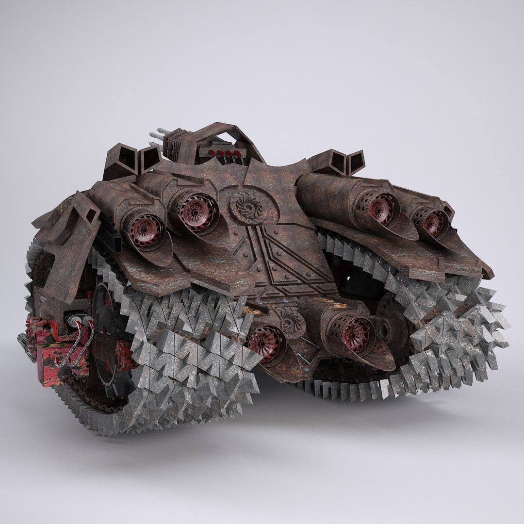 Futuristic Tank 3d Model