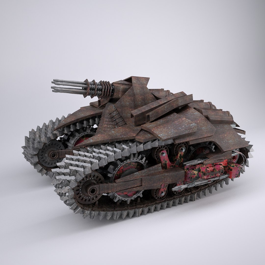 Futuristic Tank 3d Model