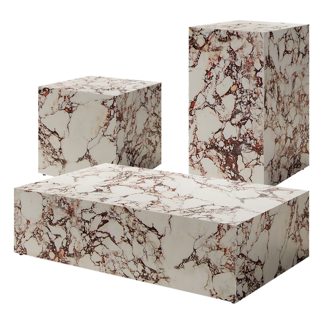 AUDO Plinth Marble Table By Norm Menu 3D - TurboSquid 2123157