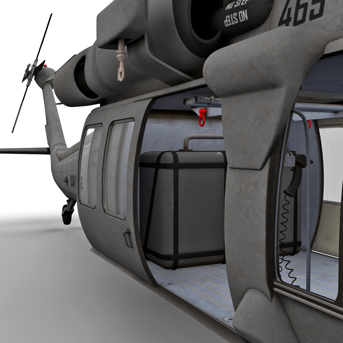 3dsmax hh-60 pave hawk rigged