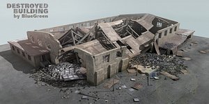 3d Destroyed City Model