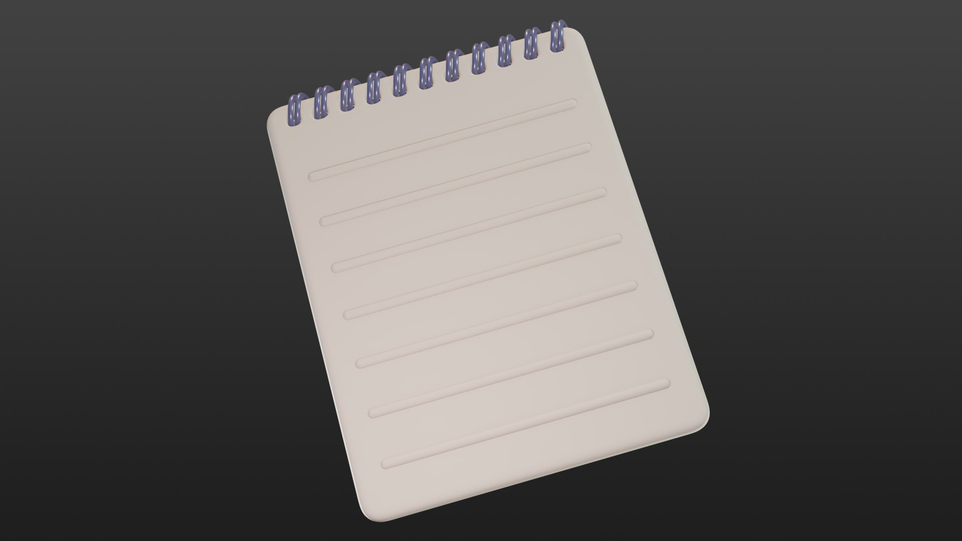 Low-poly Style Cartoon Notepad 3D Model - TurboSquid 2376894