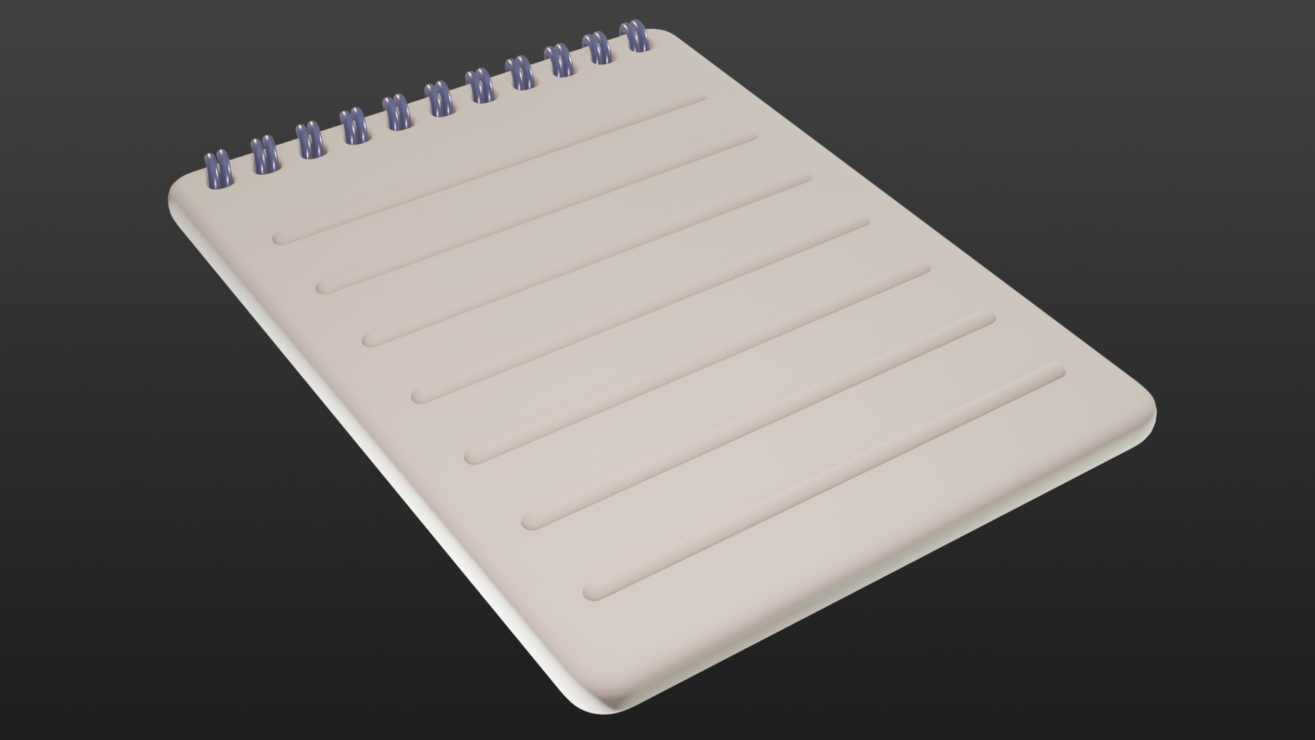Low-poly Style Cartoon Notepad 3D Model - TurboSquid 2376894