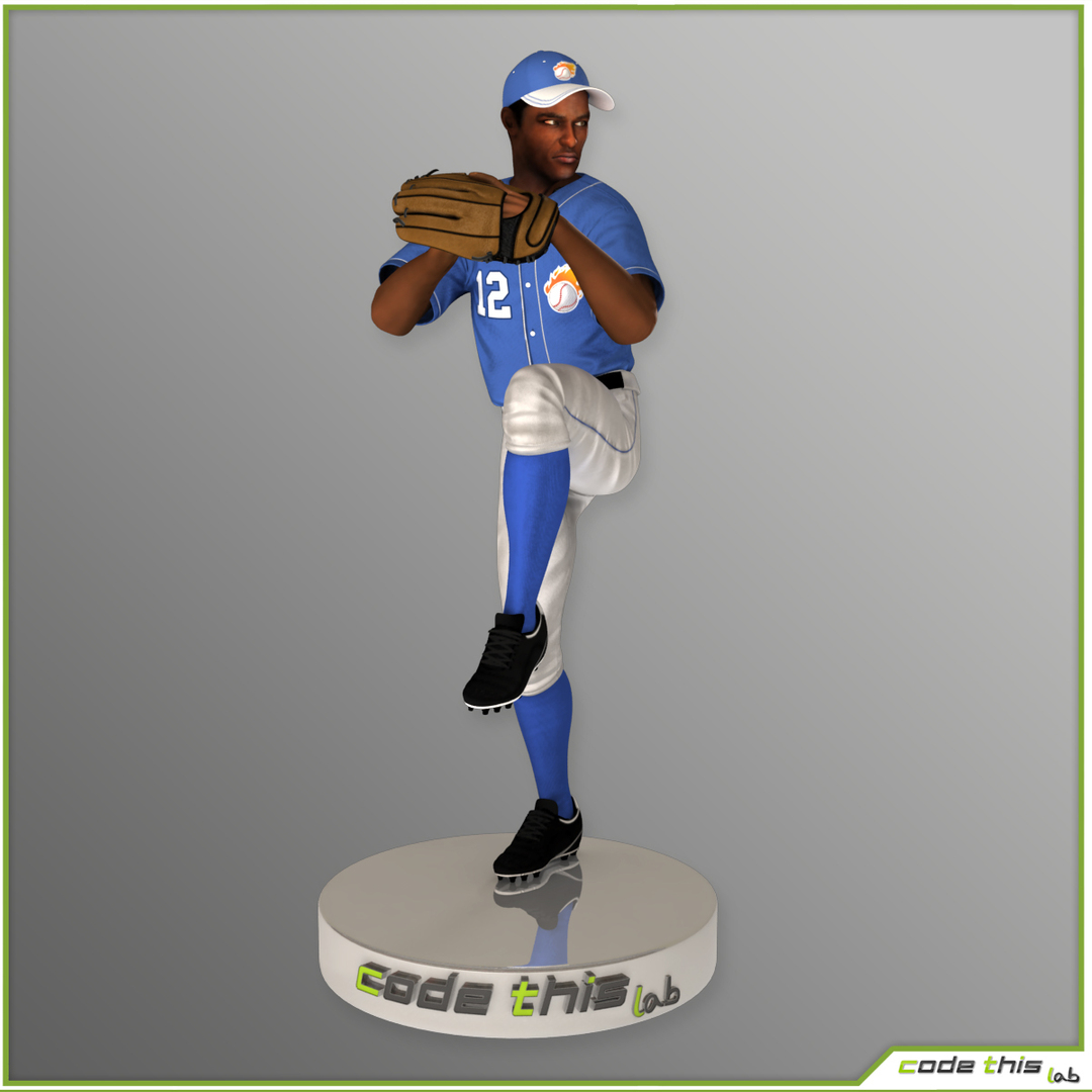 3d Hat Baseball Player Cg