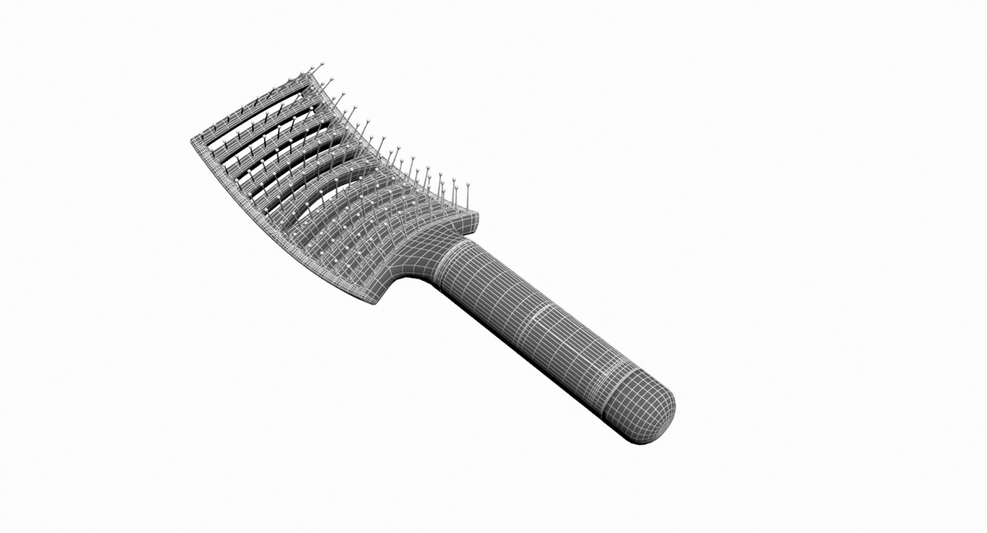 3D Bristle Hair Brush Beauty - TurboSquid 1407248