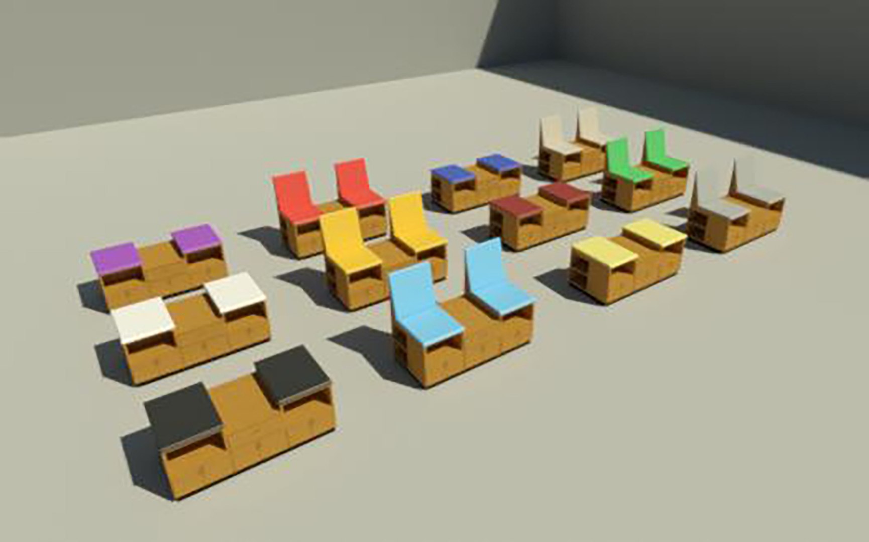 Taping Tables 3D Model - TurboSquid 2185536