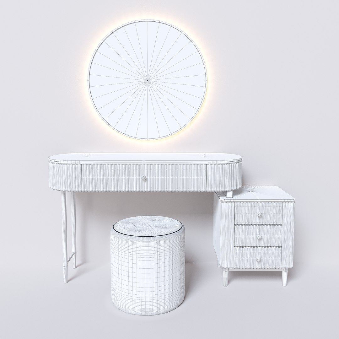 Dressing Table 3D Model - TurboSquid 2021187