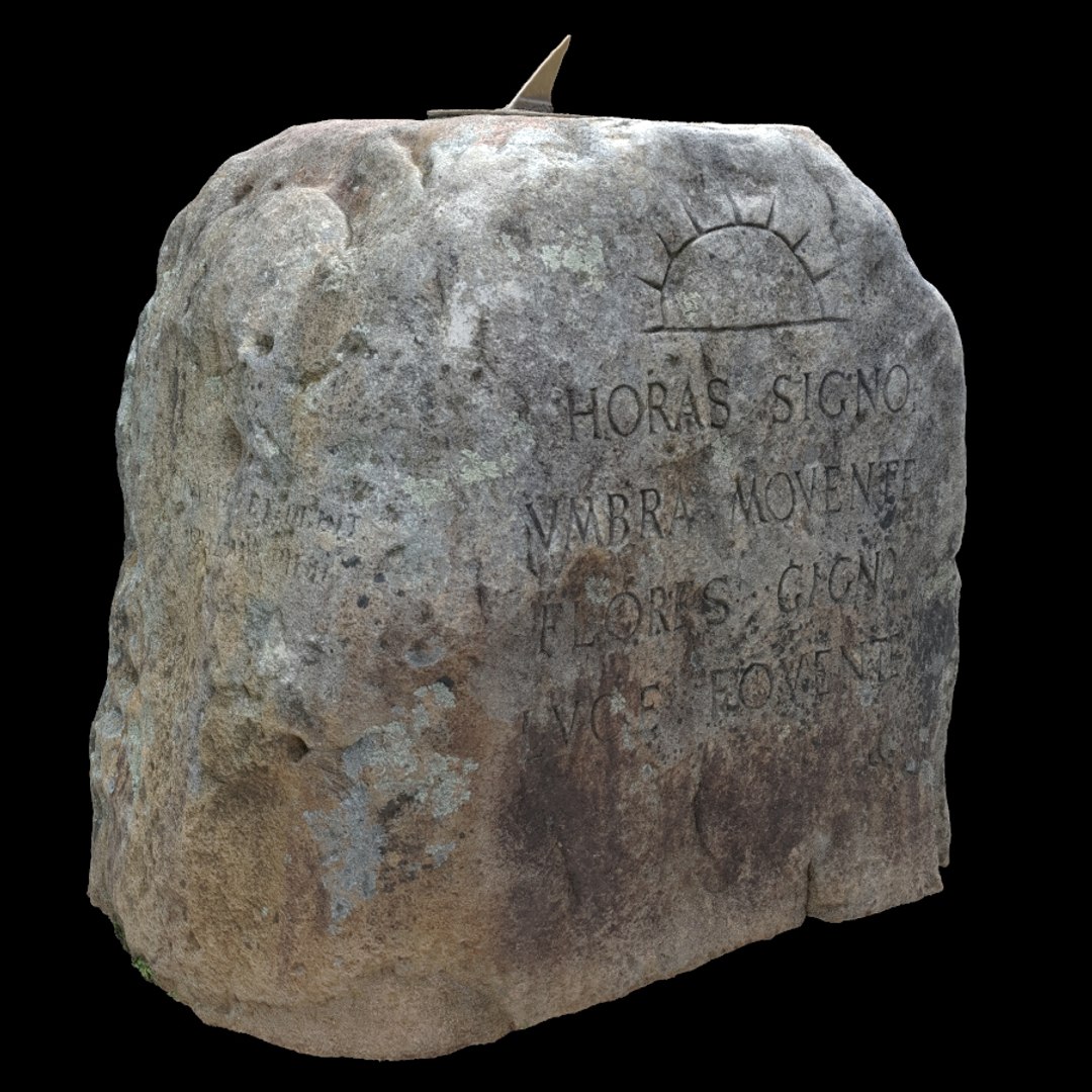 3d Sundial Rock Model