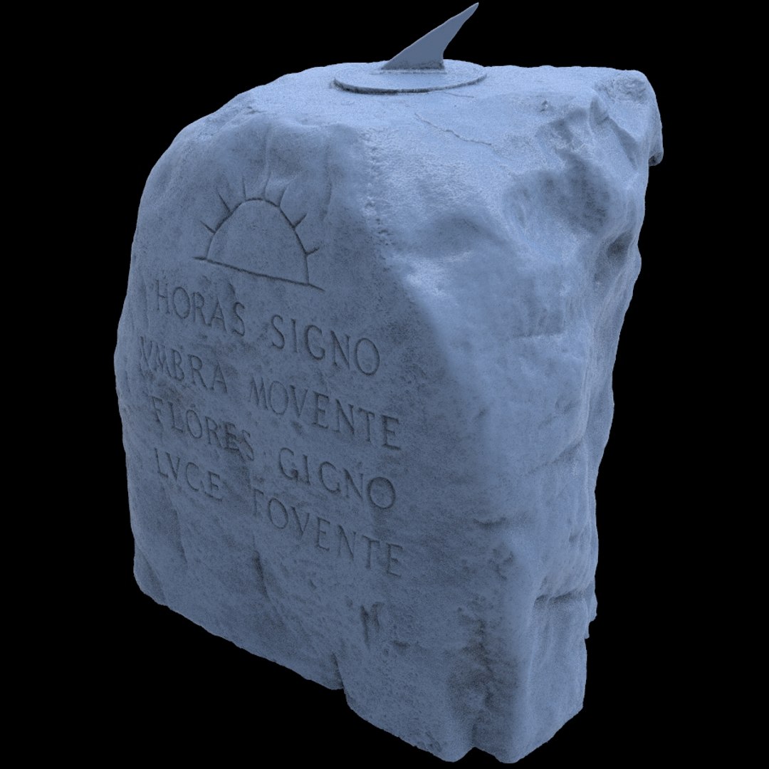 3d Sundial Rock Model