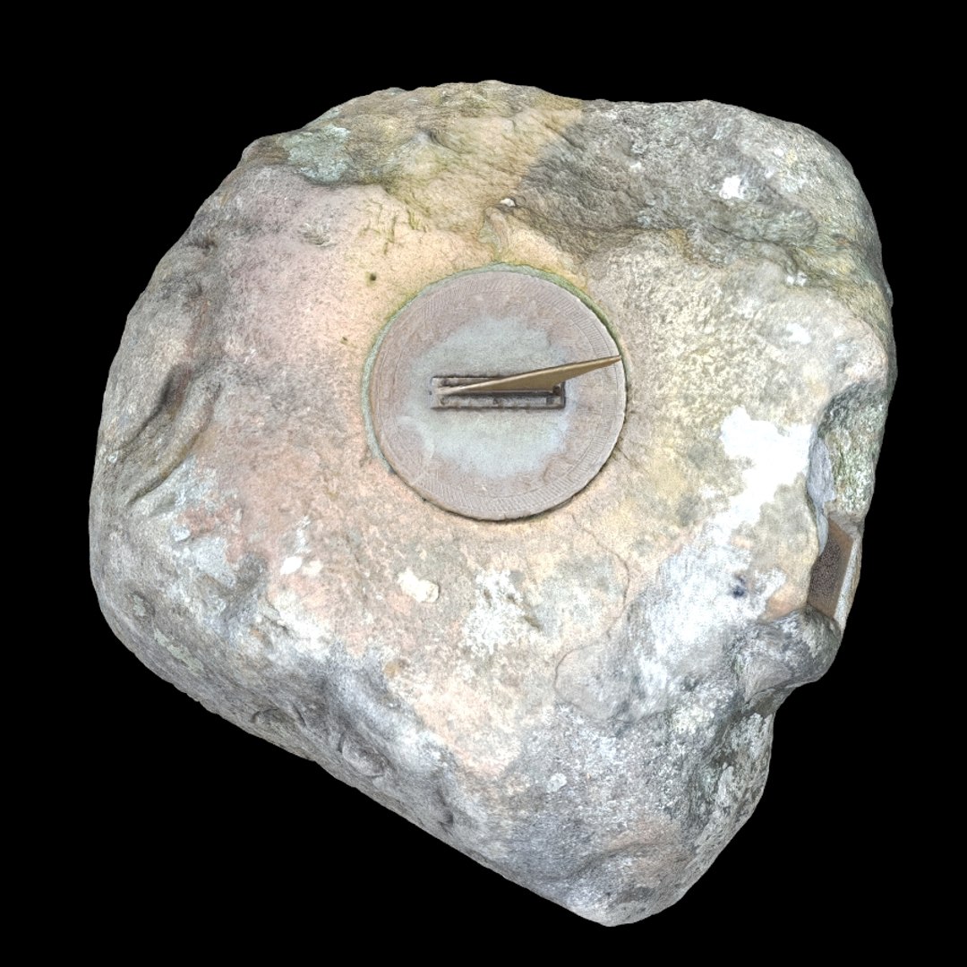 3d Sundial Rock Model