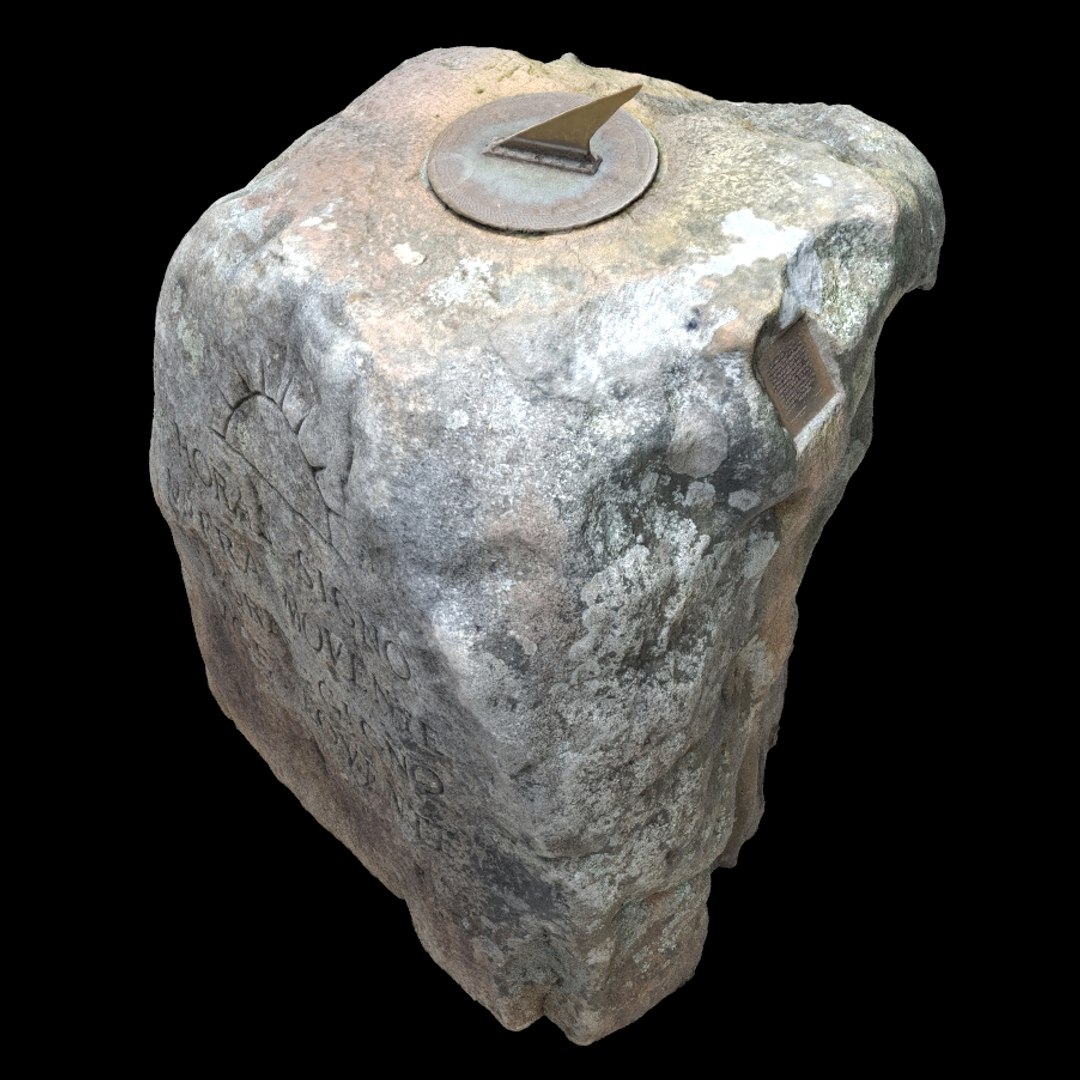 3d Sundial Rock Model
