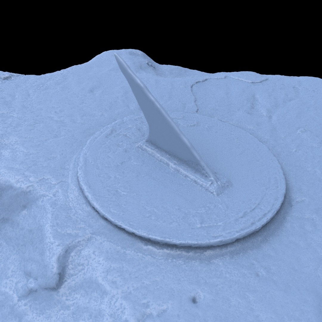 3d Sundial Rock Model