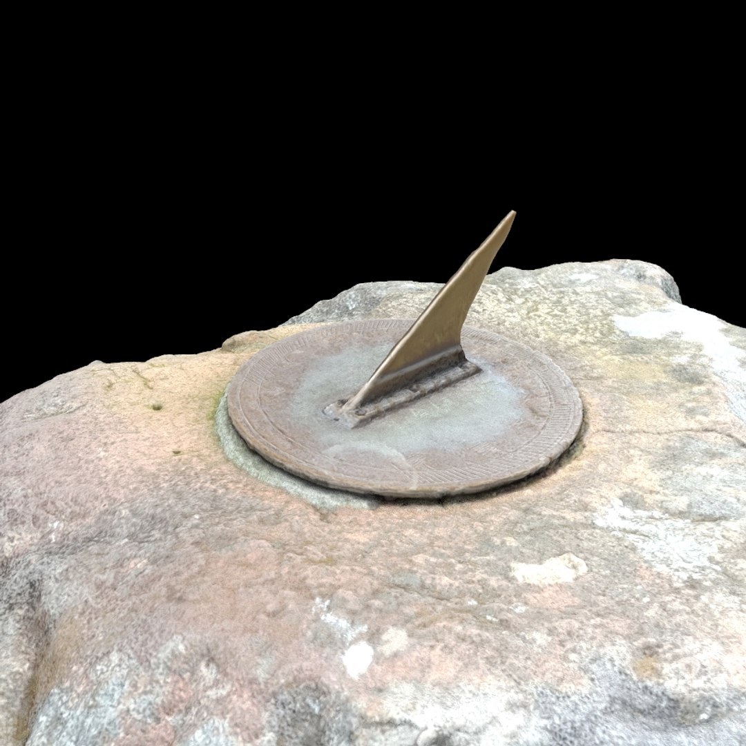 3d Sundial Rock Model