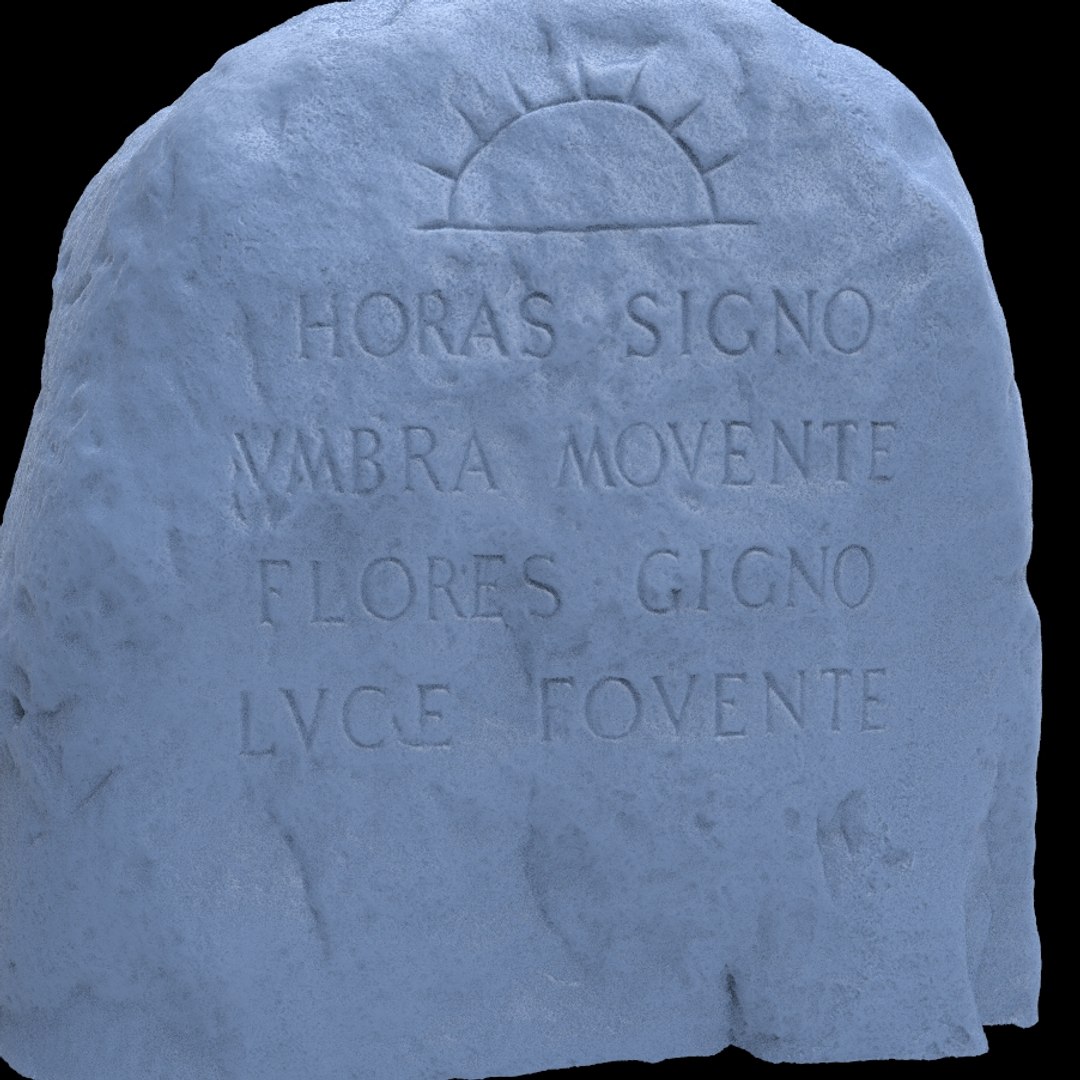 3d Sundial Rock Model